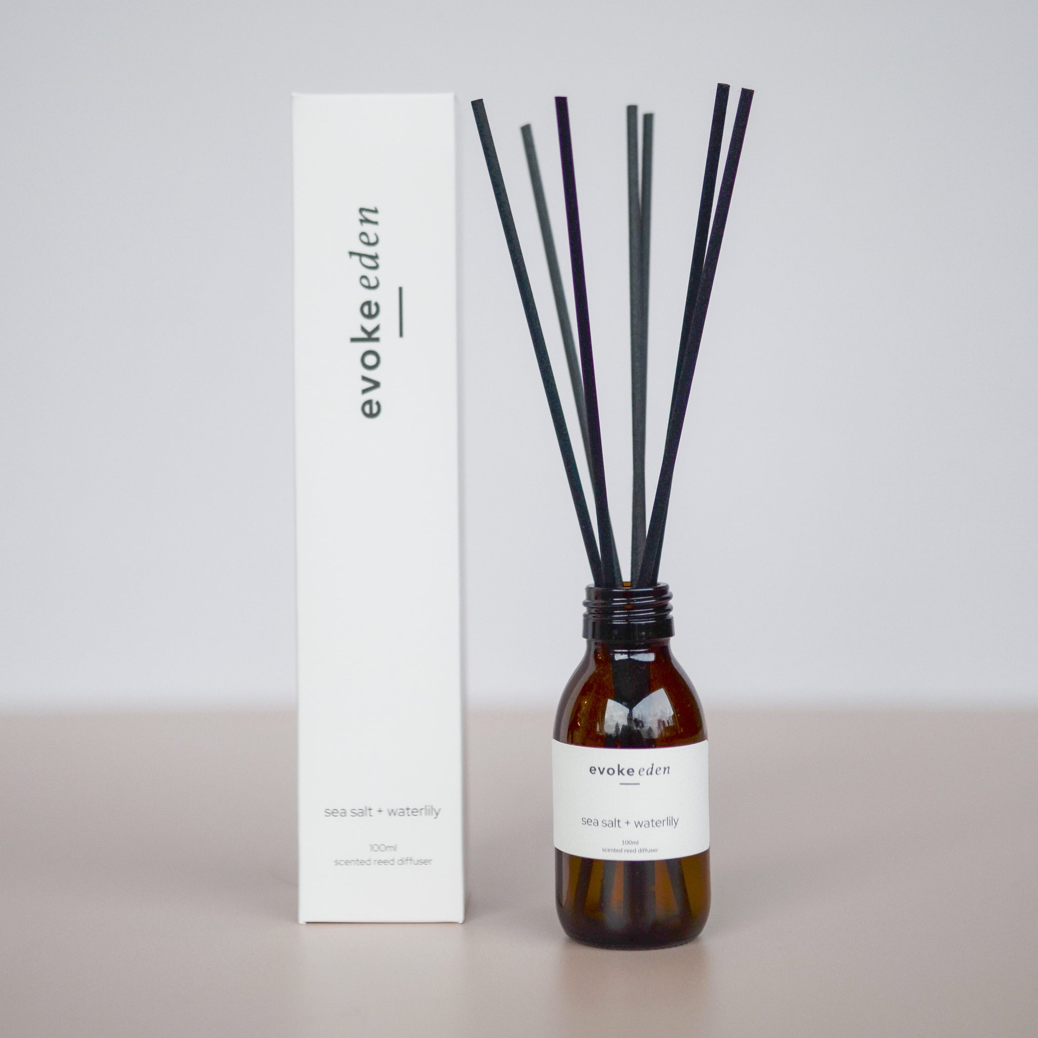 SEA SALT + WATERLILY Reed Diffuser– Evoke Eden