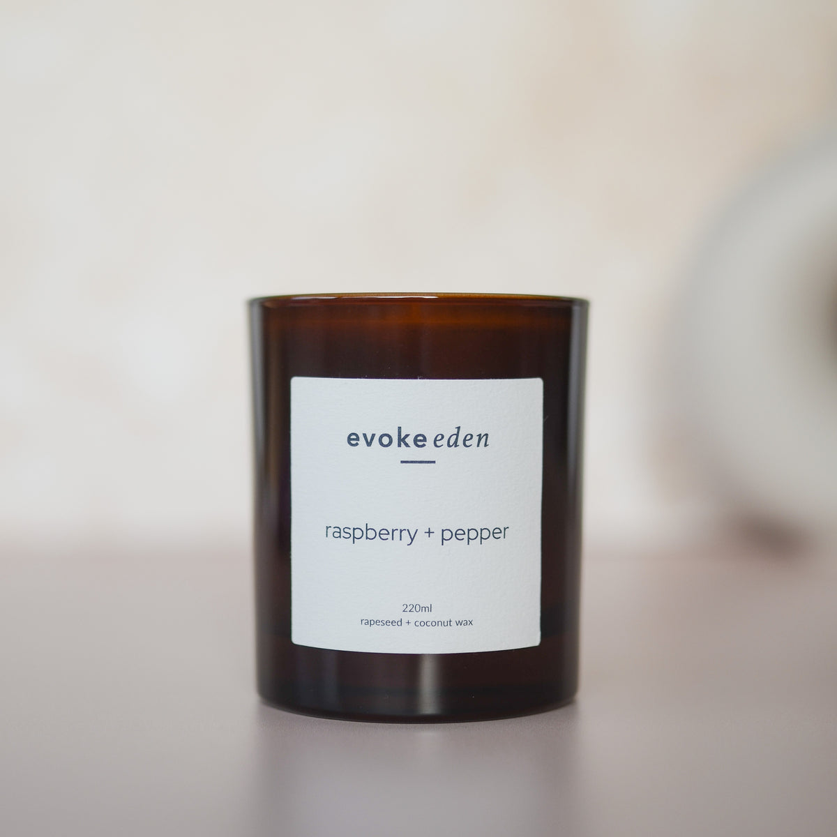 Raspberry + Pepper Scented Candle– Evoke Eden